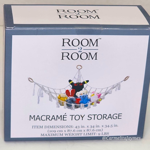 Room 2 Room | Toys | Macram Toy Storage Net Room 2 Room Nib | Poshmark